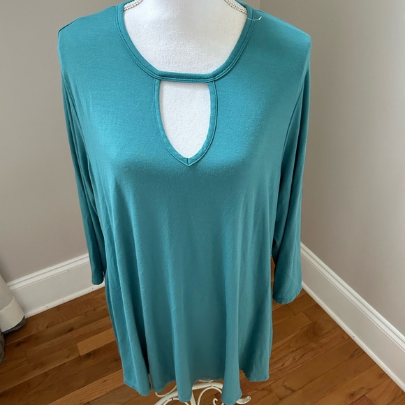 Soft Surroundings | Tops | Soft Surroundings Womans Plus Size 2x Teal ...